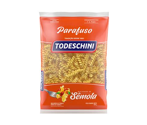 Macarrão Todeschini De Sêmola Parafuso Todeschini Alimentos