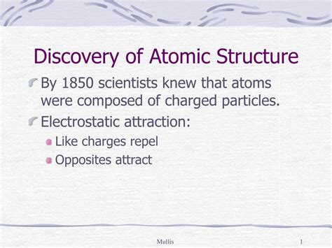 PPT Discovery Of Atomic Structure PowerPoint Presentation Free Download ID