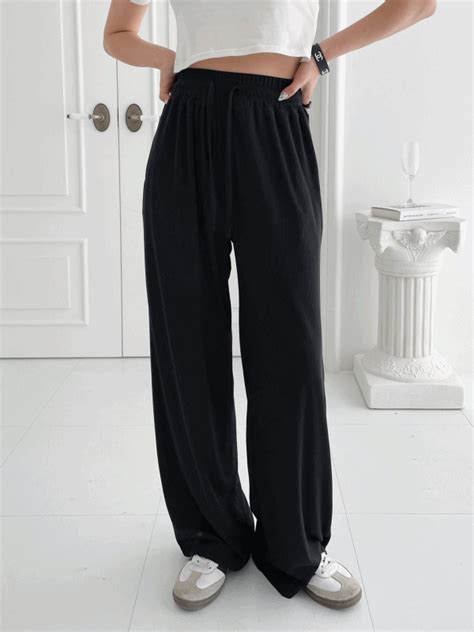 썸머 잔골지 와이드 롱 팬츠 에이블리