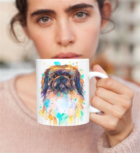 Чаша Пекинез Куче художник Славейка Аладжова