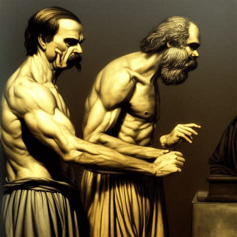 Friedrich Nietzsche In An Intense Argument With Socrates R