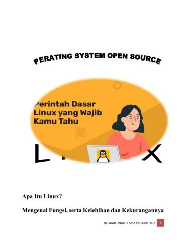 OPERATING SISTEM LINUX PDF SMK DHARMA PARAMITHA Page 1 34 Flip