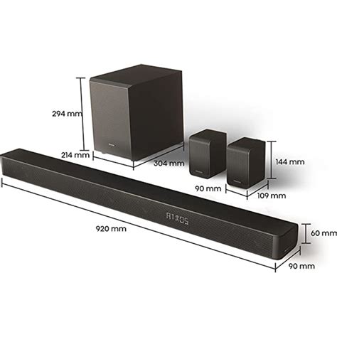 Hisense AX5100G Sound Bar 5.1ch With Wireless Subwoofer & Rear Speakers ...