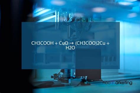 Ch3cooh Cuo → Ch3coo 2cu H2o