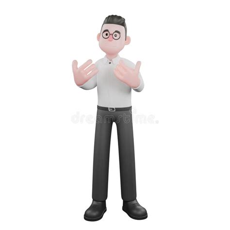 Producer Hand In Front Of His Chest Stock Image Illustration Of