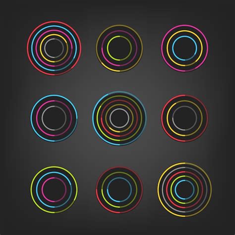 Premium Vector Different Lineart Chart Indicators Collection