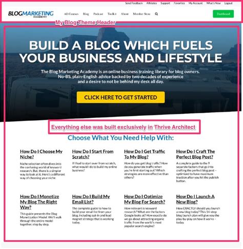 How To Use A Global Header And Footer On Thrive Architect Landing Pages