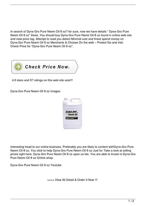 Save Off Dyna Gro Pure Neem Oil 8 Oz By Le Trung Nghia Issuu