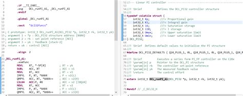 Pi Controller Assembly Function In C2000ware Dclpia1asm How To Use