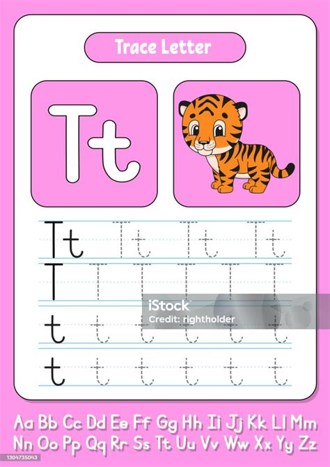 편지를 작성합니다 추적 페이지입니다 연습 시트 아이들을위한 워크 시트 알파벳을 알아봅니다 귀여운 캐릭터 색상 벡터 그림입니다 만화 스타일 0명에 대한 스톡 벡터 아트 및