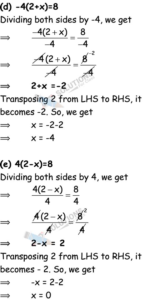 Ncert Solutions For Class 7 Maths Chapter 4 Simple Equations Exercise 4