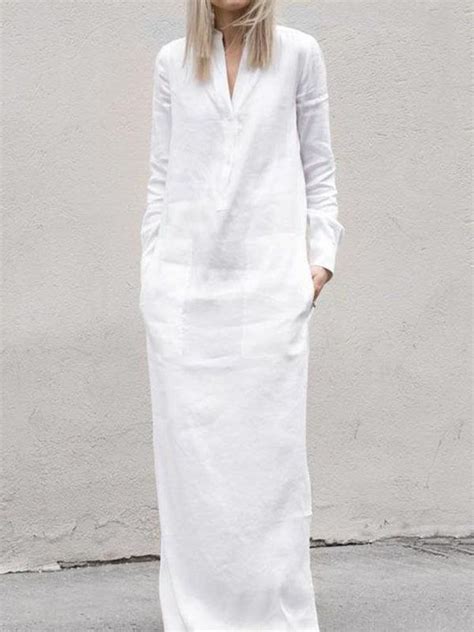 White Maxi Dress Long White Dress Classic Elegant White Dress Snow
