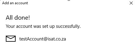 Mailbox Setup Windows 10 Mail