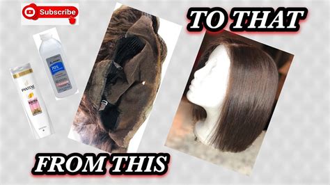 HOW TO Make Your OLD Wigs Look BRAND NEW REVAMP OLD WIG CLEAN LACE