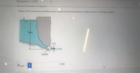 solved question 1 of 5 what is the maximum possible power