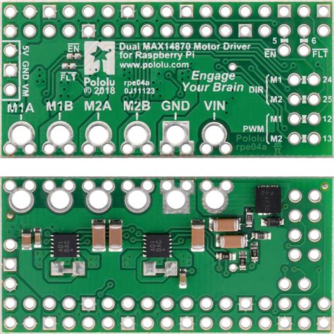 driver de motor duplo max14870 para raspberry pi kit parcial