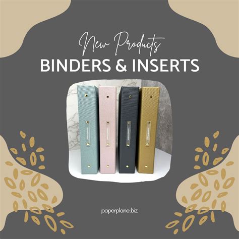 New Binders And Inserts Are Live On Our Site Choose Between Vegan