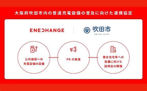 エネチェンジ、吹田市と普通充電設備の普及で連携協定を締結 Next Mobility ネクストモビリティ
