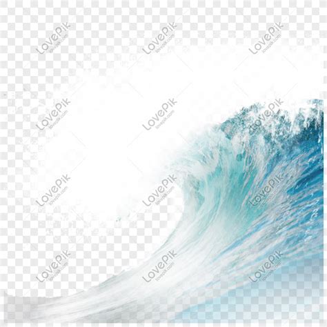 웨이브 블루 오션 웨이브 요소 Png 일러스트 무료 다운로드 Lovepik