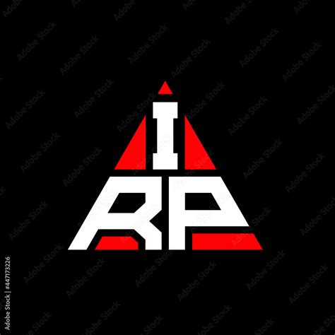 Irp Triangle Letter Logo Design With Triangle Shape Irp Triangle Logo