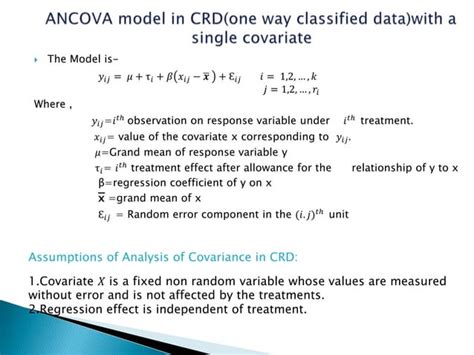 Basic Concepts Of Split Plot Designanalysis Of Covarianceancovaand Response Surface Design