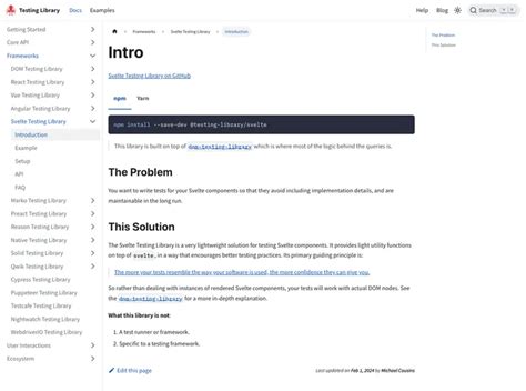 Svelte Testing Library By Testing Library A Svelte Template Built At Lightspeed
