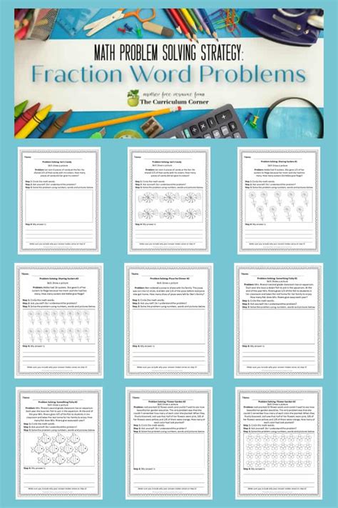 Problem Solving Involving Fractions The Curriculum Corner 123