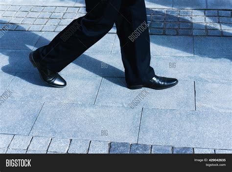 Feet Black Shoes Pants Image And Photo Free Trial Bigstock