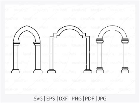 Architectural Arches Svg Arch Svg Arch Svg Bundle Arch Wedding