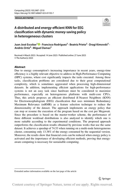 pdf a distributed and energy efficient knn for eeg classification