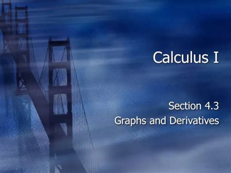 PPT Calculus I PowerPoint Presentation Free Download ID 3938000