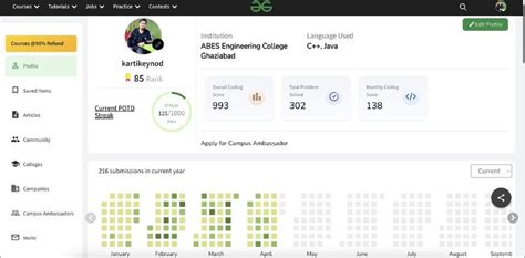 kartikeya suman on linkedin codingjourney geeksforgeeks lovebabbar