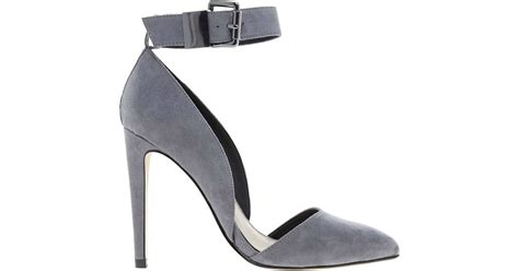 Asos Photoshoot Pointed High Heels In Grey Gray Lyst