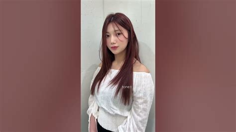 긴머리 슬릭펌 레이어드컷 스트레이트매직 톤트헤어 이하은 Youtube