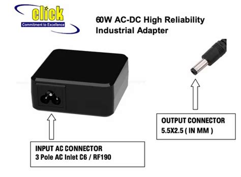 Click 24v Power Adapter For Tsc Barcode Printer 25 Amp At Rs 750