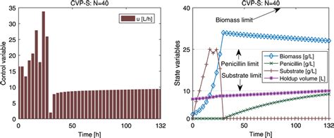 Optimal Control Curve And Sate Profiles Of Cvp S For Penicillin
