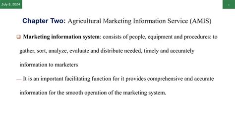 Chapter2 Lecture Note For Agricultural Marketing Extension Ppt