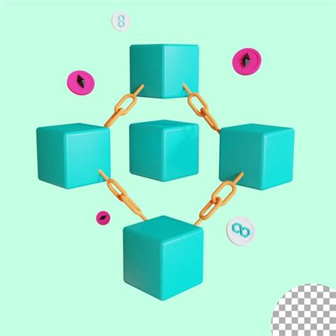 Isometric Block Chain Psd High Quality Free Psd Templates For Download