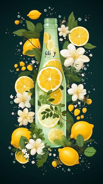 Premium Photo Nimbu Soda Lemon And Soda Decoration Fresh And Fizzy