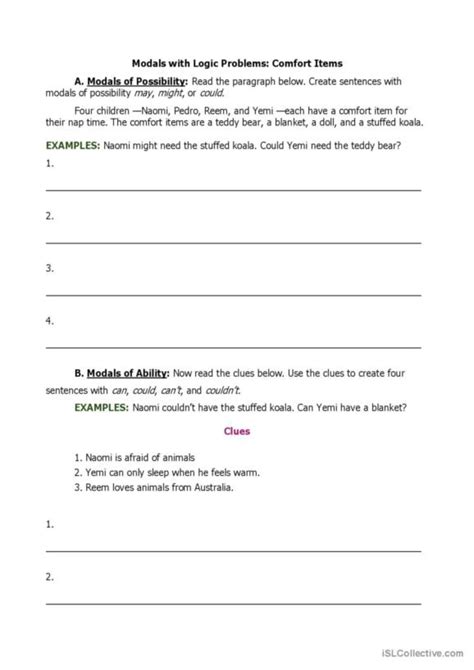 7 Modals General Reading Comprehension Reading Comprehensi…