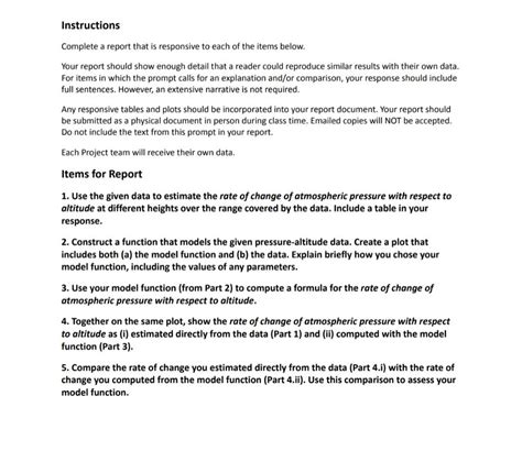 Solved Instructions Complete A Report That Is Responsive To Chegg