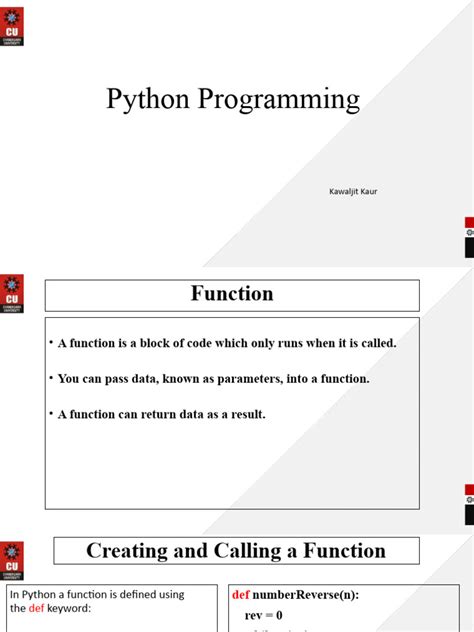 Functions And Module Pdf Parameter Computer Programming Object Oriented Programming