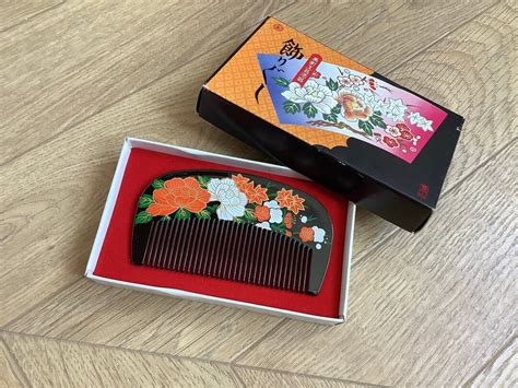 Vintage Japanese Hair Comb Kimono Hair Etsy
