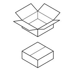 Open And Closed Shapes Royalty Free Vector Image
