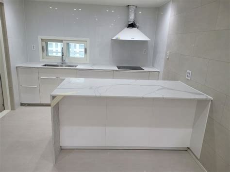 아파트 주방인테리어 이케아 주방가구 싱크대상판 칸스톤 엔지니어드스톤으로 시공 주방셀프인테리어 현장~ 네이버 블로그