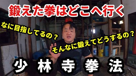 少林寺拳法筋トレ言われる あるある何を目指してるんそんなに鍛えてどうするの鍛えた拳はどこへ行く YouTube