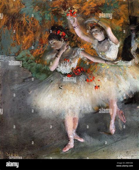 Two Dancers Entering The Stage 1878 By Edgar Degas Stock Photo Alamy