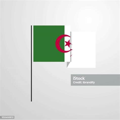 Alegeria 揮舞旗幟設計向量背景向量圖形及更多七月圖片 七月 北方 圖標集 Istock
