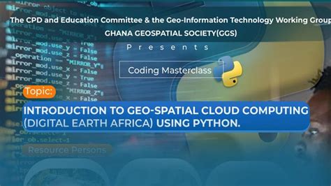 Introduction To Python Programming For Geospatial Cloud Computing Day 1