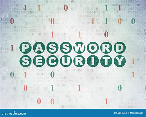 Safety Concept Password Security On Digital Paper Stock Illustration